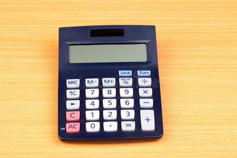 Foto de una calculadora imagen de archivo. Imagen de oficina - 21028451