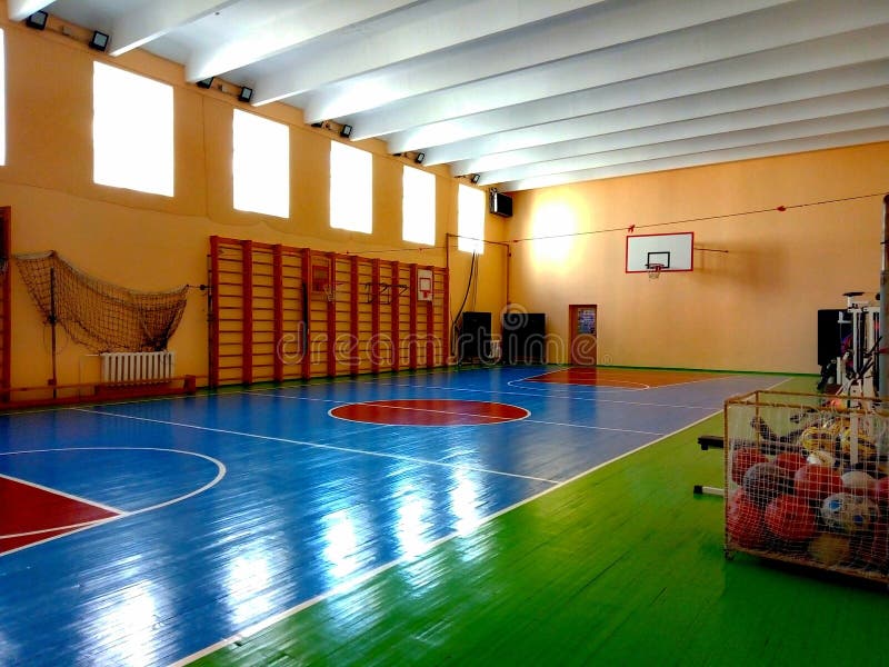 Palestra della scuola immagine stock. Immagine di formazione - 52212147
