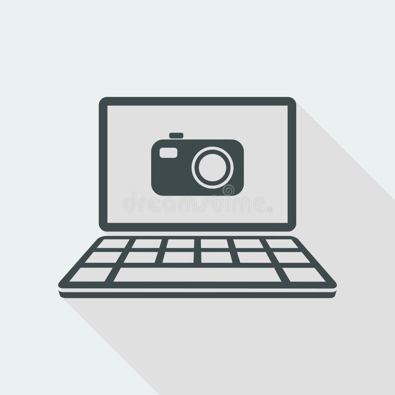 Foto Digital - Icono Plano Del Vector Ilustración del Vector ...