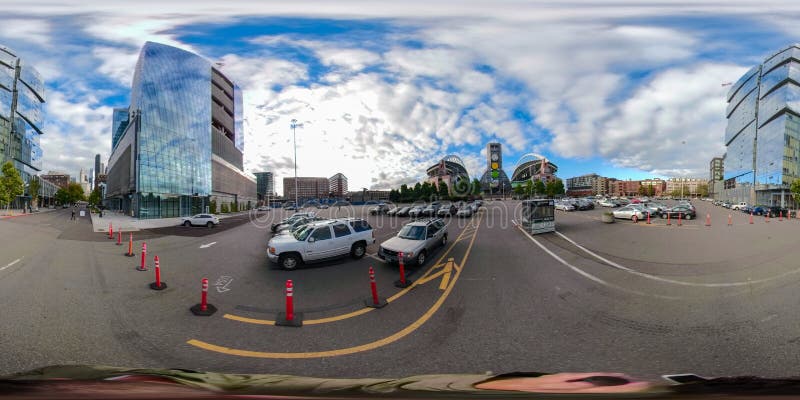 Foto Sferica Equirectangular 360 Di Seattle Del Centro Washington ...