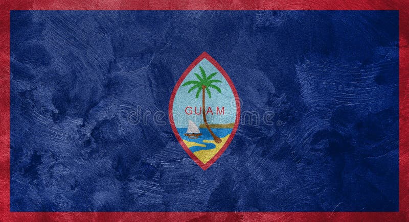 Foto Texturada De La Bandera De Guam Stock de ilustración - Ilustración ...