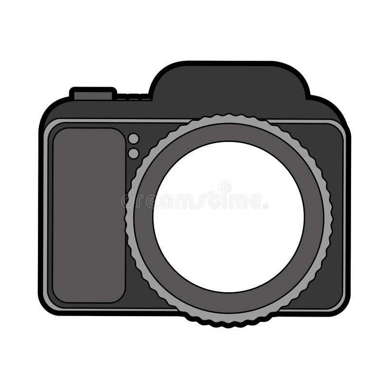 Fotoapparat Mit Greller Ikone Stock Abbildung - Illustration von clip ...