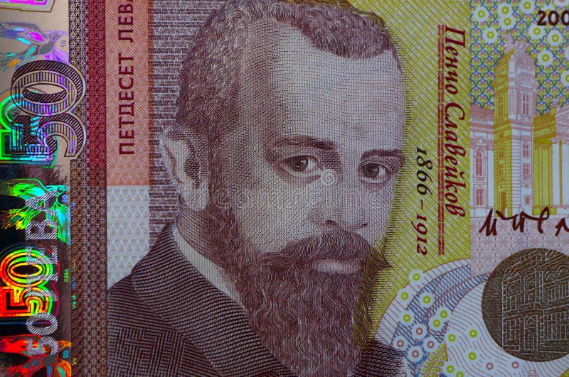 Bulgarisk Valuta BGN - Sedlar Och Mynt Fotografering för Bildbyråer ...