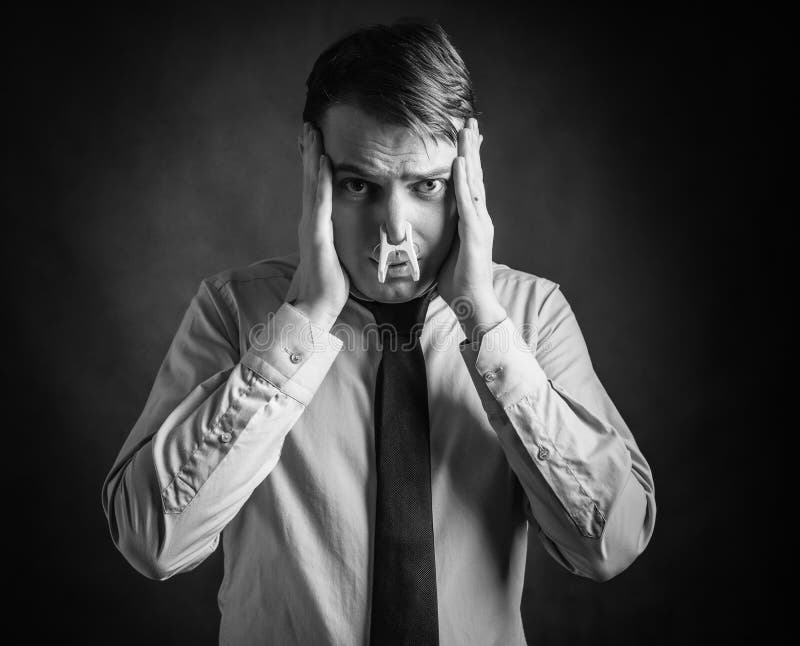 Fotografia Do Conceito Do Cheiro Mau Imagem de Stock - Imagem de camisa ...