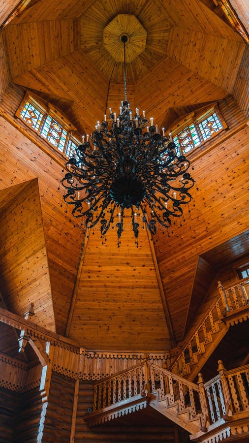 Fotografia Vertical Do Interior Do Manor De Volga Em Harbin China ...