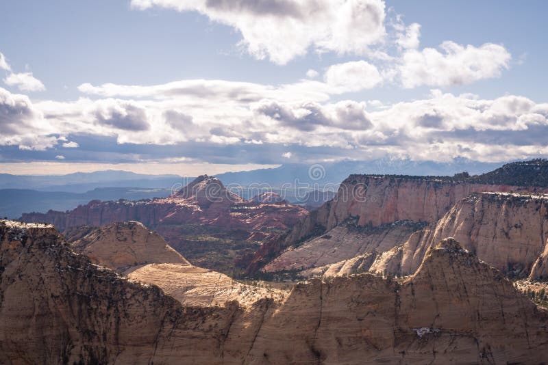 Lava Point - Zion National Park Arkivfoto - Bild av sceniskt, högt ...