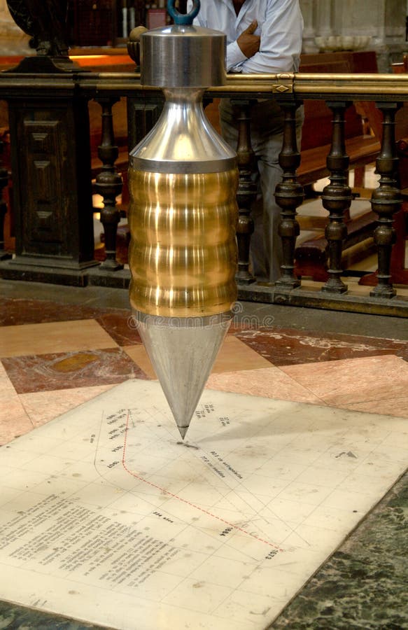 Foucault Pendulum, Metropolitan Cathedral Mexico City Stock Photo ...