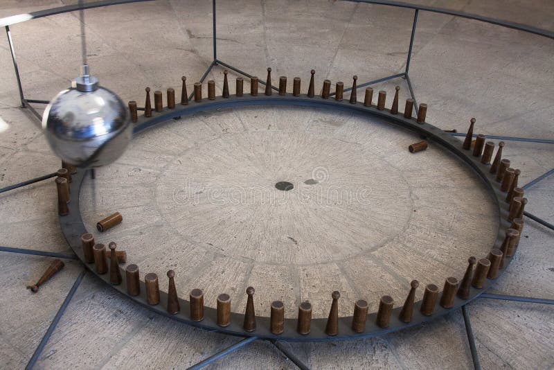 Foucault pendulum stock image. Image of circle, pendulum - 12796889