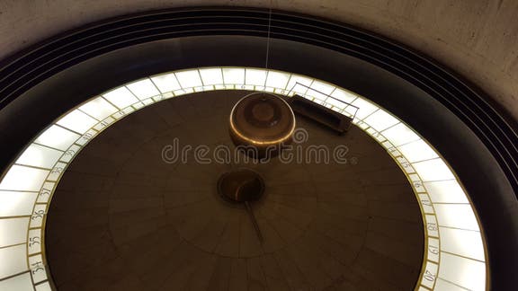 Foucault Pendulum at Griffith Observatory Editorial Stock Image - Image ...