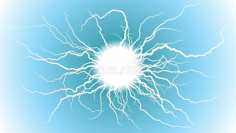 Foudre illustration de vecteur. Illustration du vecteur - 52637008