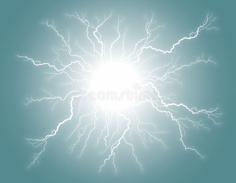 Foudre illustration de vecteur. Illustration du vecteur - 52637008