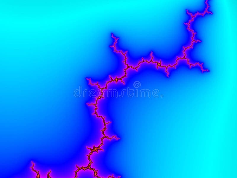 Foudre rouge illustration stock. Illustration du vert, fractale - 79457