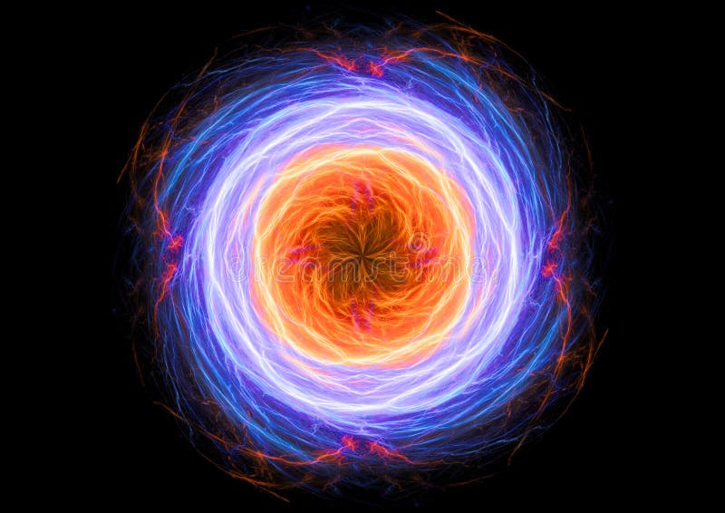 Foudre rouge et bleue illustration stock. Illustration du fond - 92593225