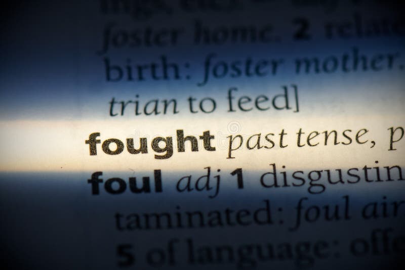 Fought stock photo. Image of etymology, learn, close - 161577652