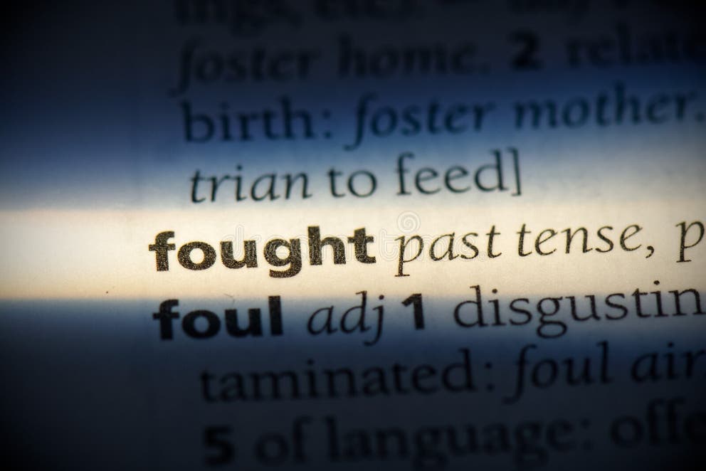 Fought stock photo. Image of etymology, learn, close - 161577652