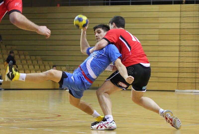Handball foul editorial photography. Image of women, hall - 24747912
