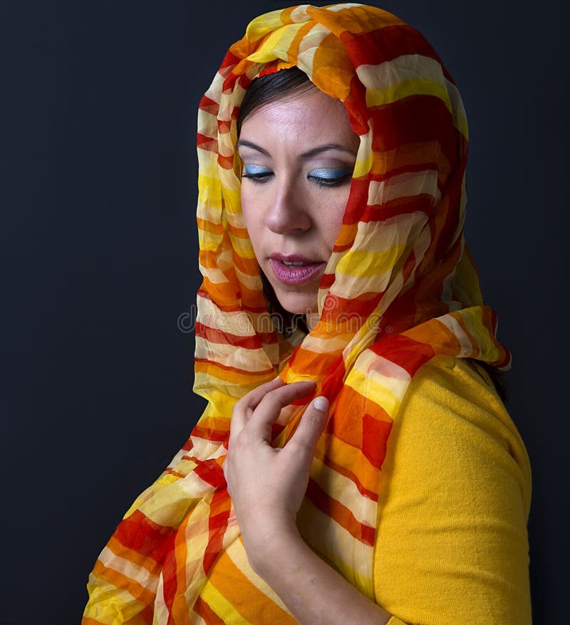 Foulard stock photo. Image of young, glamour, emotions - 31565276