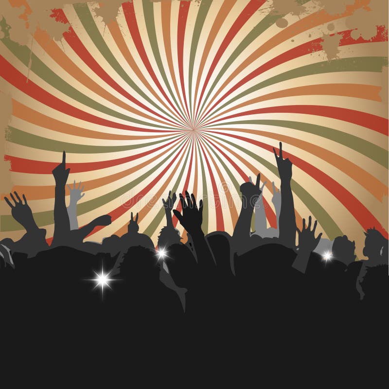 Foule Un Concert Stock Illustrations, Vecteurs, & Clipart – (584 Stock ...