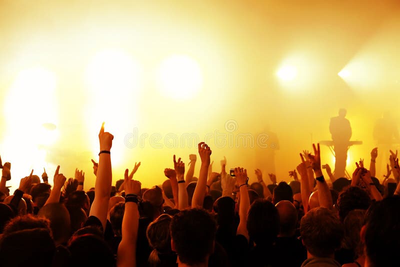 Foule de concert image stock. Image du ouvert, foule - 10447753