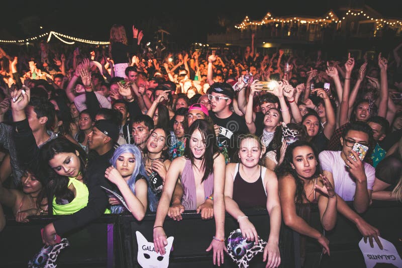 Foule de concert photographie éditorial. Image du fête - 85246352