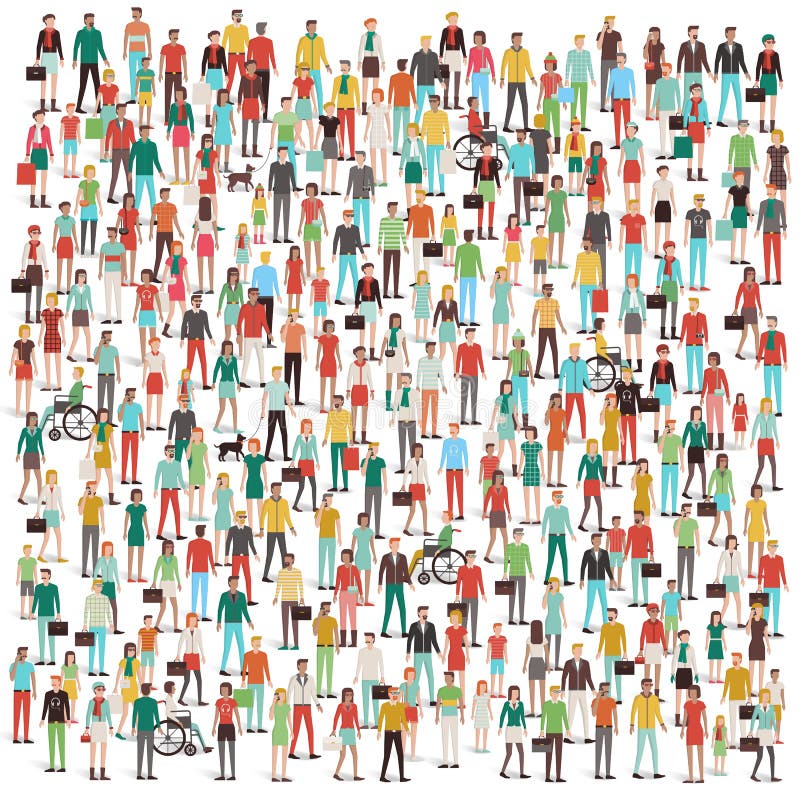 Foule Stock Illustrations, Vecteurs, & Clipart – (382,133 Stock ...