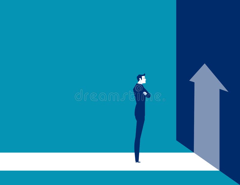 Foun the Direction of the Change. Business Direction Vector ...