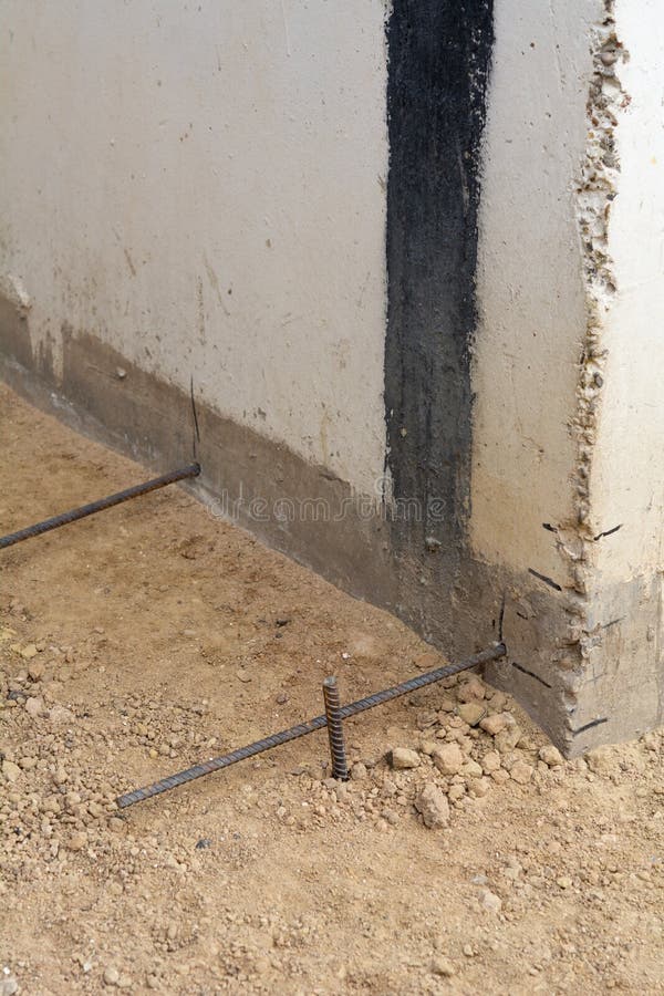 Foundation Blind Area Preparing. Basic Formwork Marking. Blind Area ...