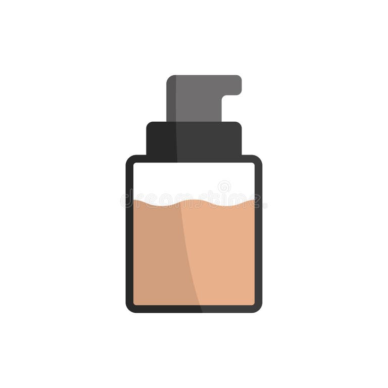 Foundation Bottle Make Up Beauty Icon Vector Basic Design Stock Vector ...