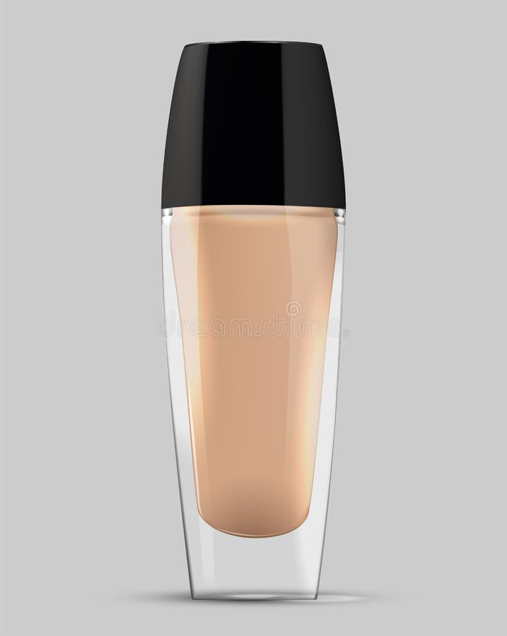 Liquid Foundation Elements. Splashing Beige Liquid, Flow of Creamy ...