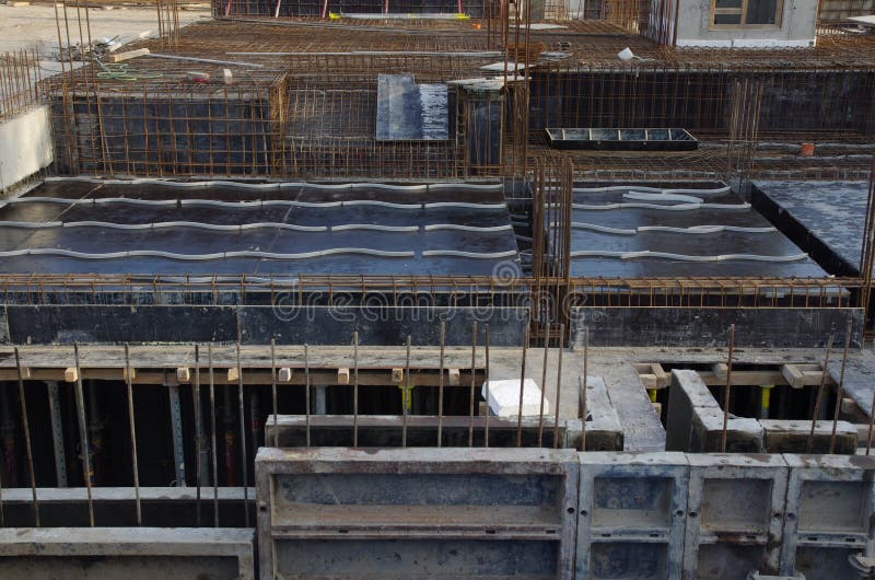 Foundation of building stock image. Image of architecture - 26633535