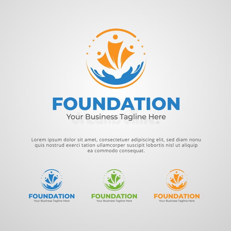 Professional Charity and Foundation Logo Design Stock Vector ...