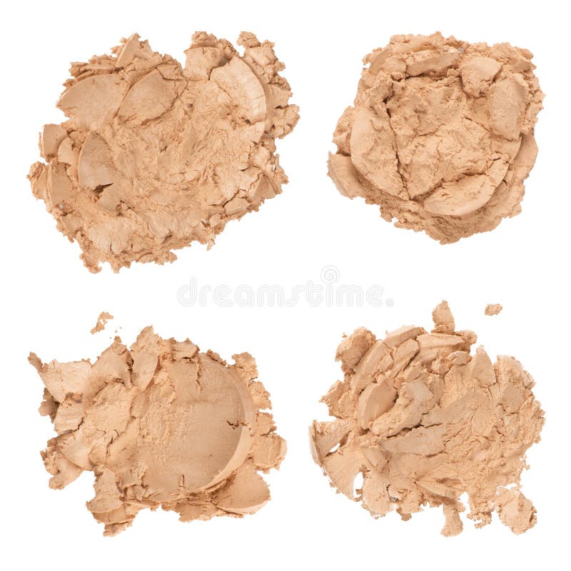 Foundation Color Sample on White Background Stock Image - Image of face ...