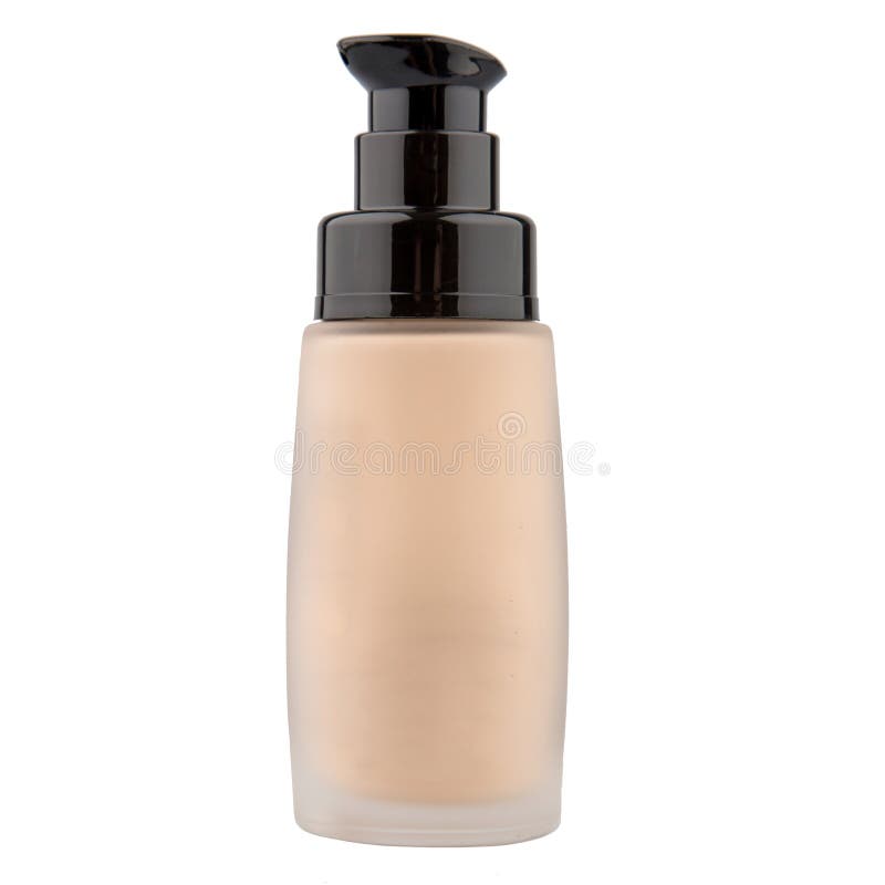 Foundation Cosmetic Glass Jar with Tinted Moisturizer Stock ...