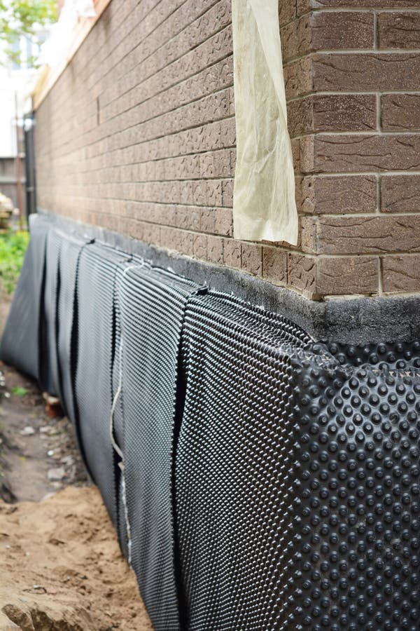 Foundation Damp Proofing. Basement,foundation Insulation Details with ...