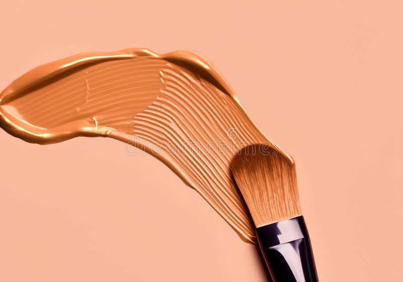 Foundation dripping stock illustration. Illustration of cream - 307776552