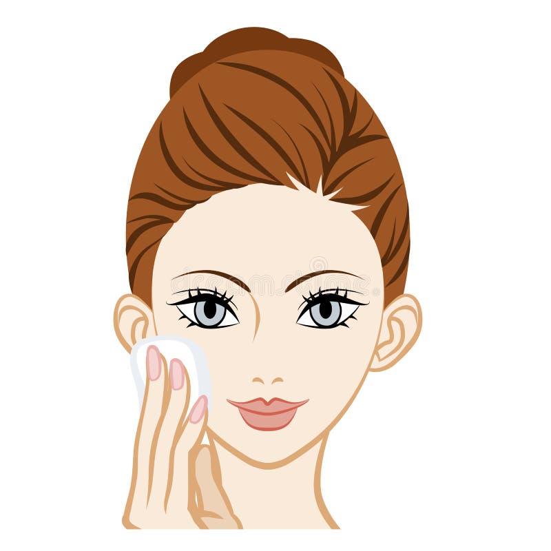 Foundation -Facial Close-up Stock Vector - Illustration of person, skin ...