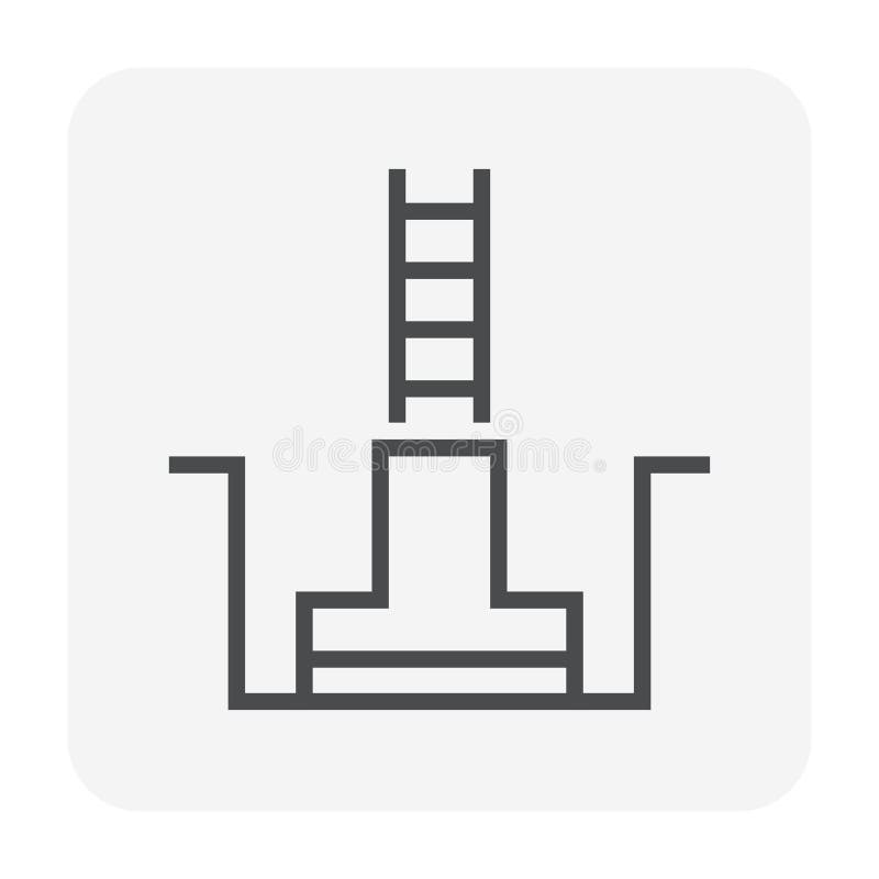 Foundation icon black stock vector. Illustration of shallow - 154148571