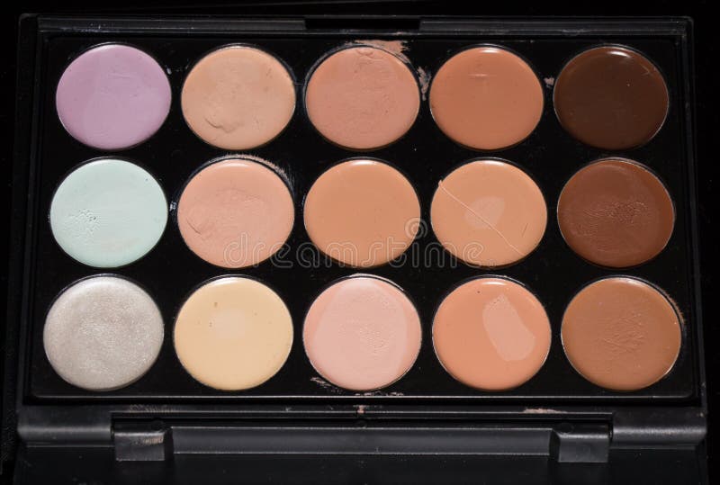 Foundation palette stock photo. Image of facial, brown - 72797926