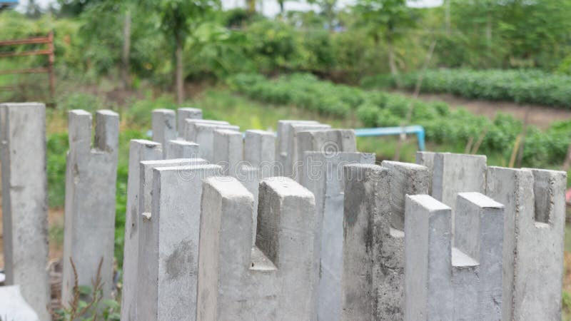 Foundation, Pillar and Beam Being Constructed at Construction Site ...