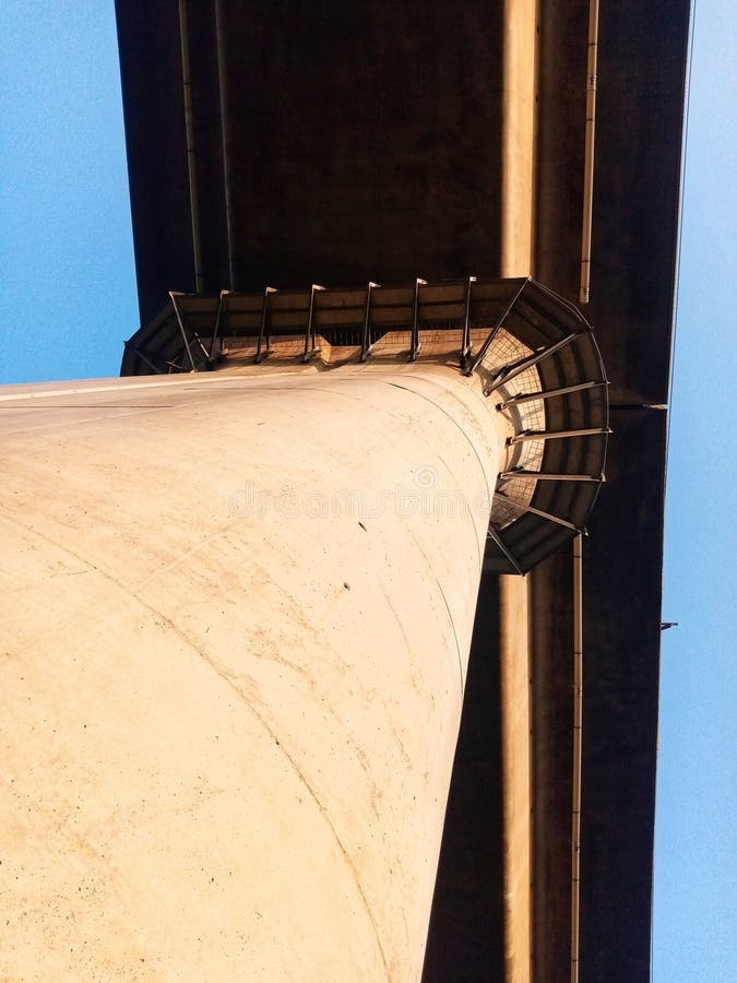 The Foundation Pillars of a Very Large and Tall Monorail Train Bridge ...