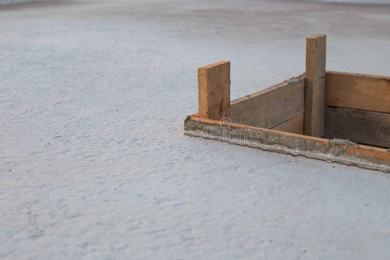 The Foundation of a Residential Building is Filled with Cement ...