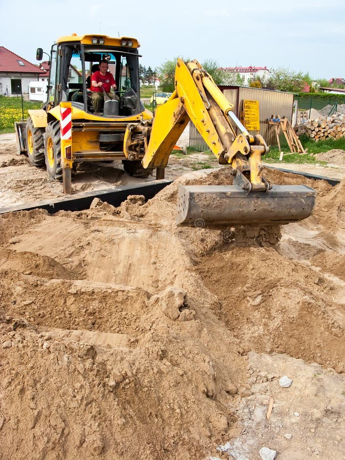 Foundation sand filling stock image. Image of soil, builder - 20421495
