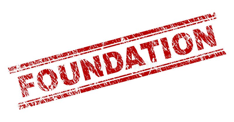 Scratched Textured FOUNDATION Stamp Seal Stock Vector - Illustration of ...