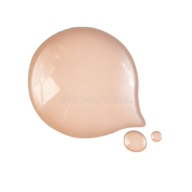 Foundation Splodges Isolated Stock Photo - Image of cosmetic, fluid ...