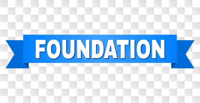 Blue Stripe with FOUNDATION Caption Stock Vector - Illustration of ...