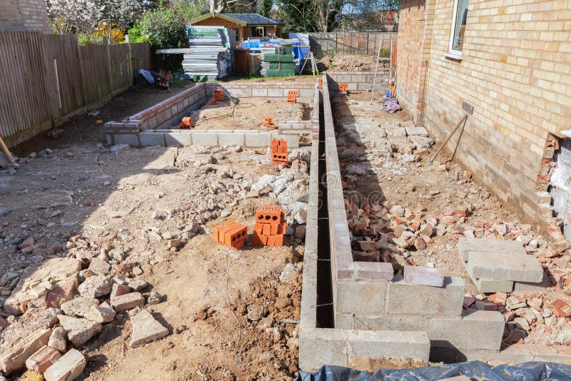 Foundation stock image. Image of housing, earthworks - 15521021
