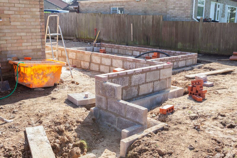 Foundation stock image. Image of housing, earthworks - 15521021