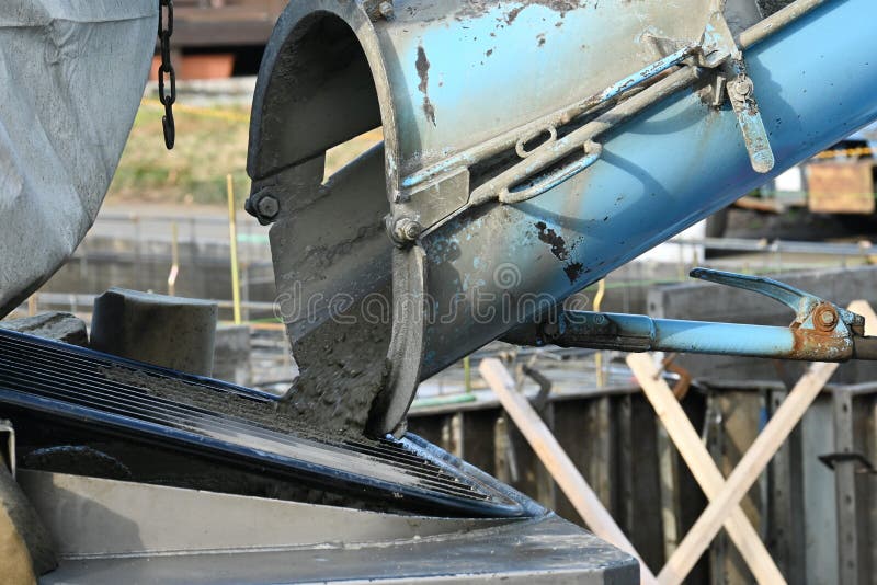 The Foundation Work of Residential Building Construction Site. the ...