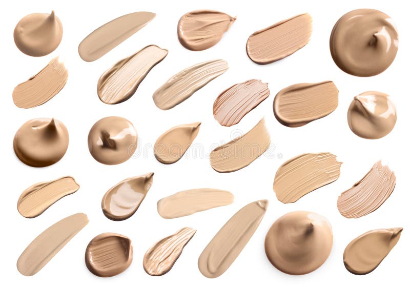 Foundations of Various Shades and Textures for Different Skin Tones and ...