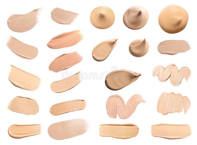 Foundations of Various Shades and Textures for Different Skin Tones and ...